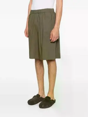 Imperial Elasticated Cotton Shorts - Green