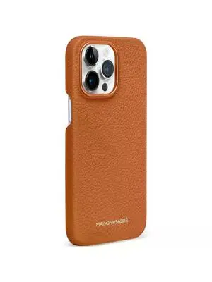 MAISON DE SABRE Iphone 15 Pro Max Leather Phone Case - Brown