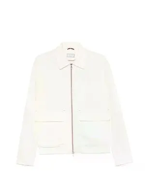 Brunello Cucinelli Zip-up Jacket With Flap Pockets - Neutrals