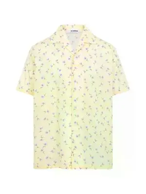 JIL SANDER Floral-print Short-sleeve Shirt