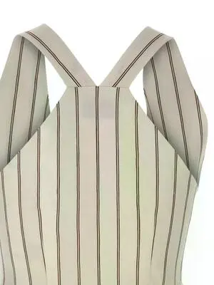 Marella Striped V-neck Gilet