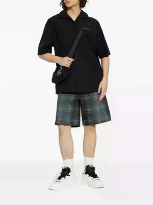 Off-White Plaid Shorts