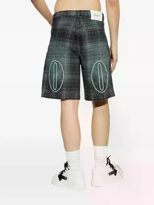 Off-White Plaid Shorts