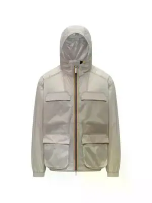 K-WAY Hooded Pocket Jacket - Neutrals