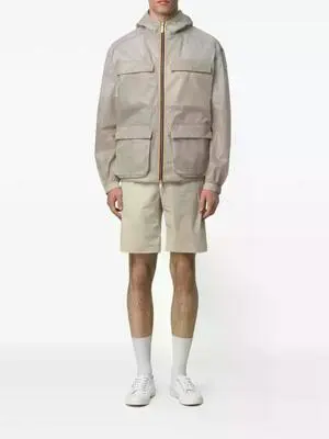 K-WAY Hooded Pocket Jacket - Neutrals