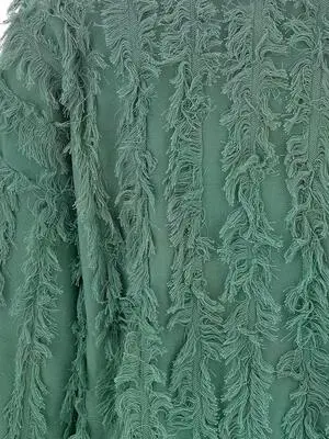 KANGRA Frayed Zip Jacket - Green
