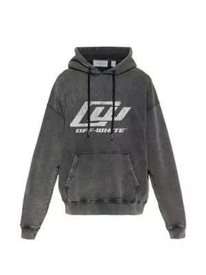 Off-White Logo-printed Hoodie - Grey
