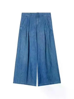 Max Mara Cropped Wide-leg Jeans