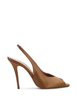 Amina Muaddi Slingback Open Toe Sandals