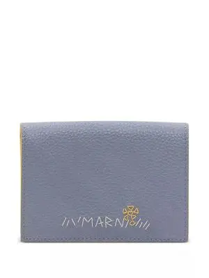 Marni Trifold Leather Wallet - Blue