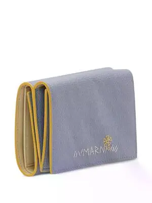 Marni Trifold Leather Wallet - Blue