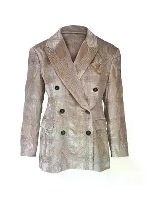 Brunello Cucinelli Double-breasted Velvet Blazer