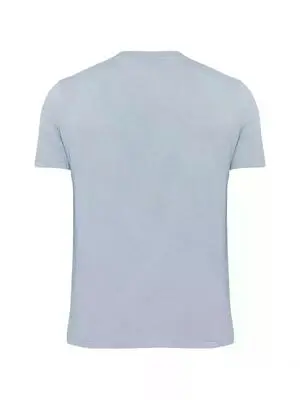 BOSS Stretch-cotton T-shirt With Logo Detail - Blue