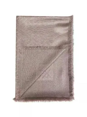 Fendi Frayed Jacquard Scarf