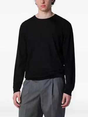 ROBERTO COLLINA Giro Crepe Cotton Sweater