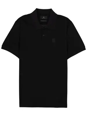 Belstaff Polo "steel" Con Patch Logo - Black