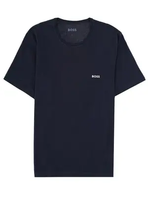 BOSS T-shirt Con Logo - Blue