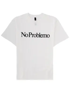 NO PROBLEMO T-shirt Con Logo - White