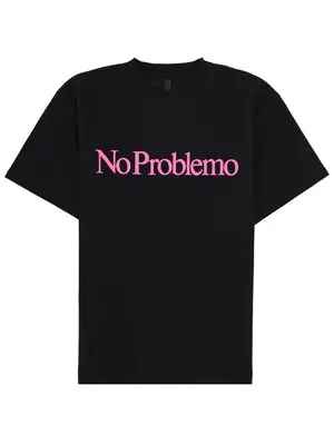 NO PROBLEMO T-shirt Con Logo - Black