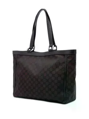 Gucci Gg Nylon Abbey D-ring Pocket Tote Bag