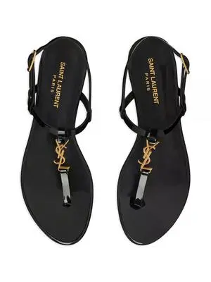 Saint Laurent Logo Strap Sandals