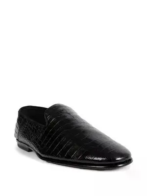 TOM FORD Printed Steven Loafers - Black