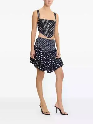 DONDE ESTEBAN Ruffled Mini Skirt - Black