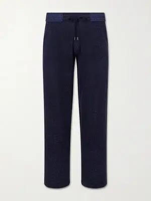 PIACENZA CASHMERE 1733 Straight-leg Silk And Linen-blend Drawstring Sweatpants