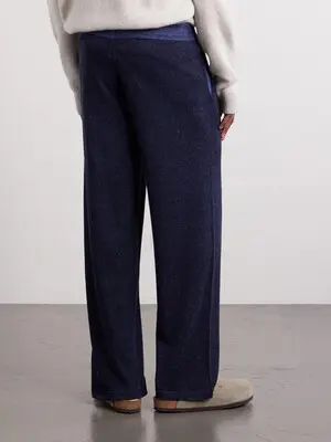 PIACENZA CASHMERE 1733 Straight-leg Silk And Linen-blend Drawstring Sweatpants