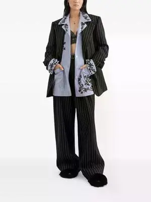 Dolce & Gabbana Pinstriped Wide Leg Trousers