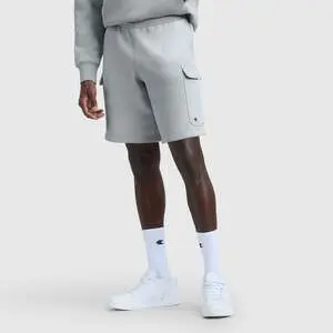 Champion Fleece Cargo Short With Logo - Quarry