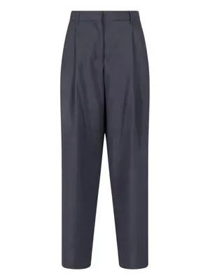 Sportmax Virgin Wool Trousers - Gray