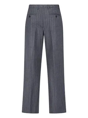 Sportmax Virgin Wool Trousers - Gray