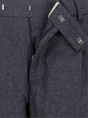 Sportmax Virgin Wool Trousers - Gray