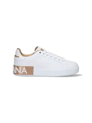 Dolce & Gabbana Dolce & Gabbana "Portofino" Sneakers Gold