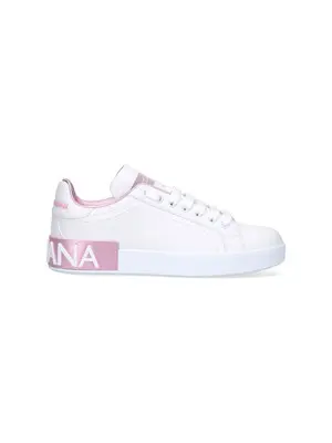 Dolce & Gabbana Dolce & Gabbana Portofino Calfskin Sneakers White