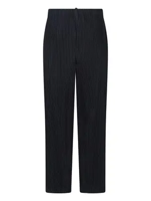 HOMME PLISSE Pleated Trousers - Black
