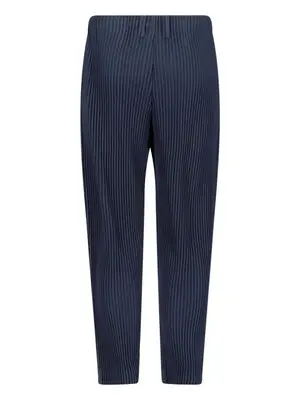 HOMME PLISSE Pleated Trousers - Blue