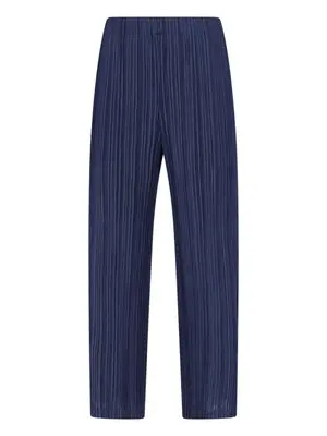 Issey Miyake Pleated Trousers - Blue