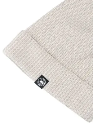 Canada Goose Cotton Beanie - White