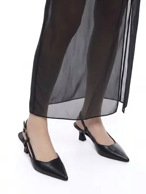 STUART WEITZMAN Vinnie 50 Slingback Pumps - Black