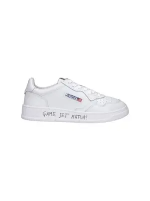 AUTRY Medalist Low-top Leather Sneakers - White