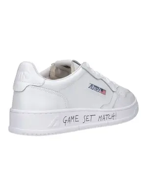 AUTRY Medalist Low-top Leather Sneakers - White