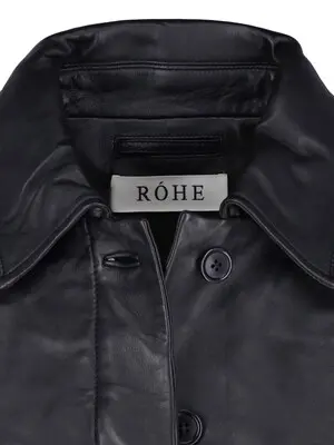 RÓHE Lambskin Leather Jacket With Classic Collar