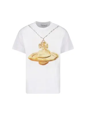 VIVIENNE WESTWOOD T-shirt Logo "orb - White