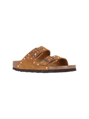 BIRKENSTOCK Arizona Rivet Sandals - Brown