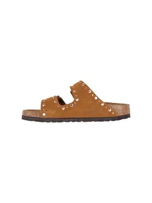 BIRKENSTOCK Arizona Rivet Sandals - Brown