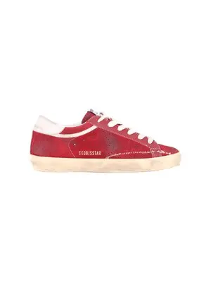 GOLDEN GOOSE Super-star" Calfskin Sneakers - Red