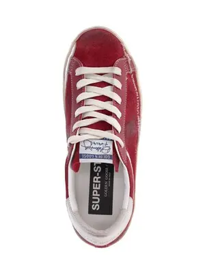 GOLDEN GOOSE Super-star" Calfskin Sneakers - Red