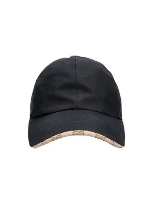 Sporty & Rich Moncler Baseball Cap With Logo - Black
